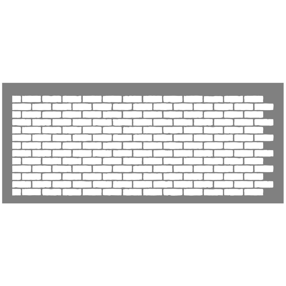 Rustic Stretcher Bond Stencil (STRR) | Bromley Craft