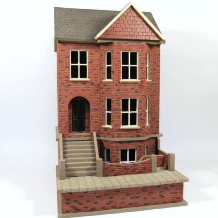 Bay View House & Basement (1:24 scale) Ex-Display, Built & Decorated ...